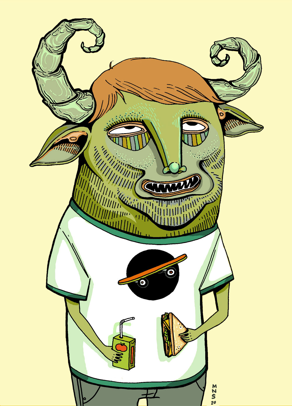 Snack Monster - Ink, Paper, String