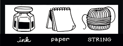 Ink Paper String • Journal from an artists studio